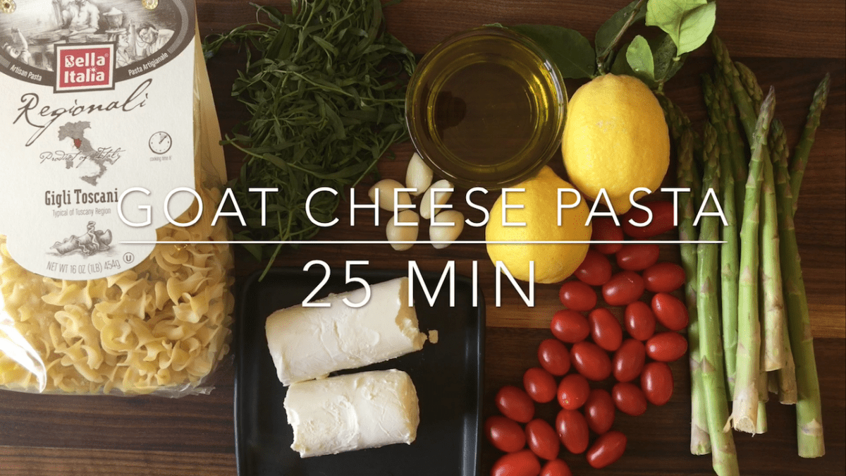 Goat Cheese Pasta – Cooking with Mia